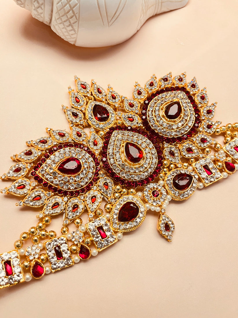 Big Mukut for tall murti – Krishnsakhi